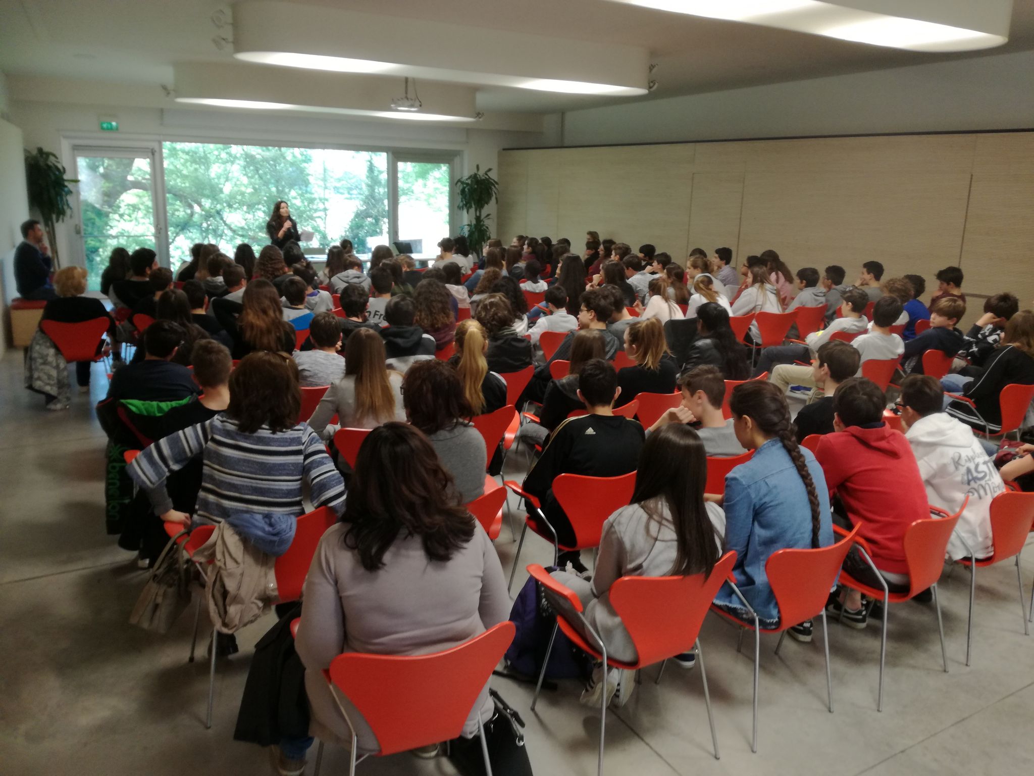 Studenti in sala civica a lezione di legalità – Comune di Albinea