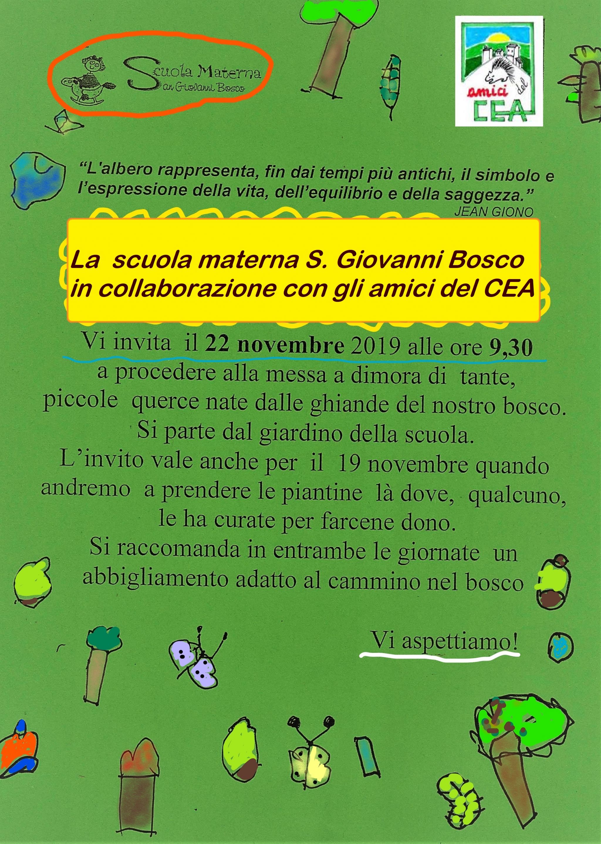 Venerdì 22 novembre i bambini della San Giovanni Bosco pianteranno gli ...