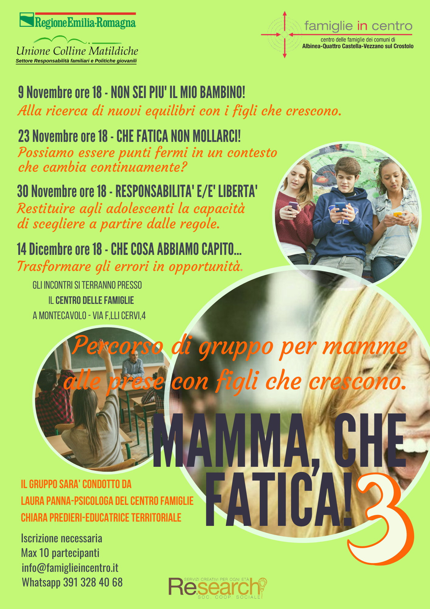 Che fatica essere mamme mentre i figli crescono: inizia la terza ...