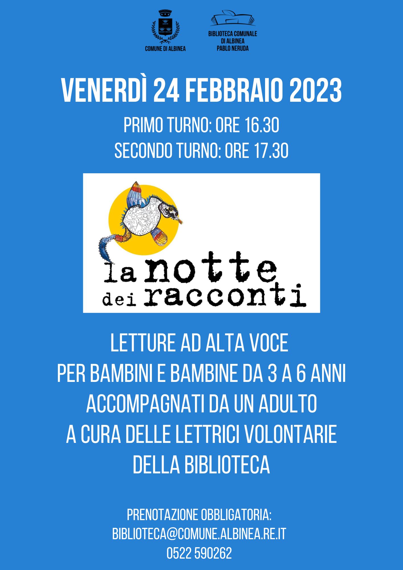 Il 24 febbraio letture in biblioteca per bambini all’interno de “La ...