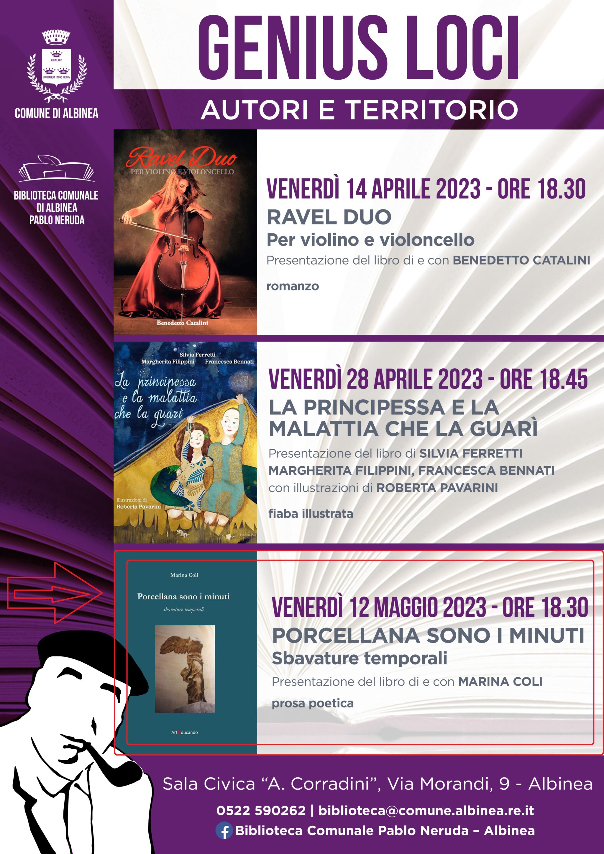 Venerdì 12 maggio la poesia di Marina Coli in sala civica per Genius ...