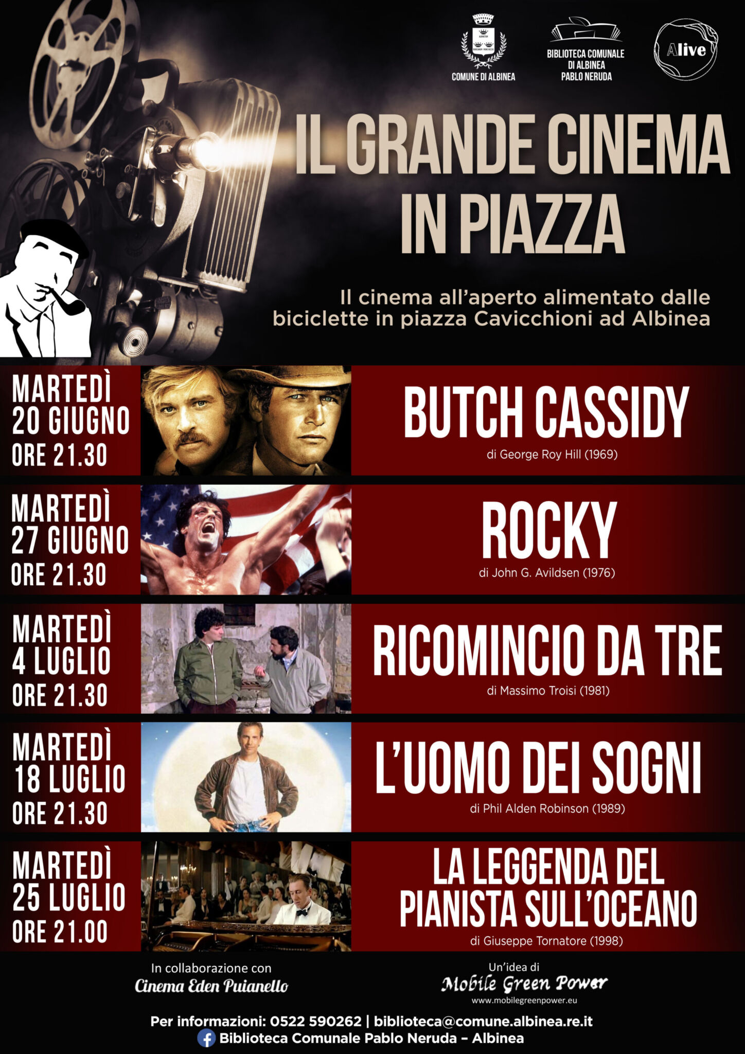 Cinque grandi film nel cartellone del “Cinema Verde” in piazza – Comune ...