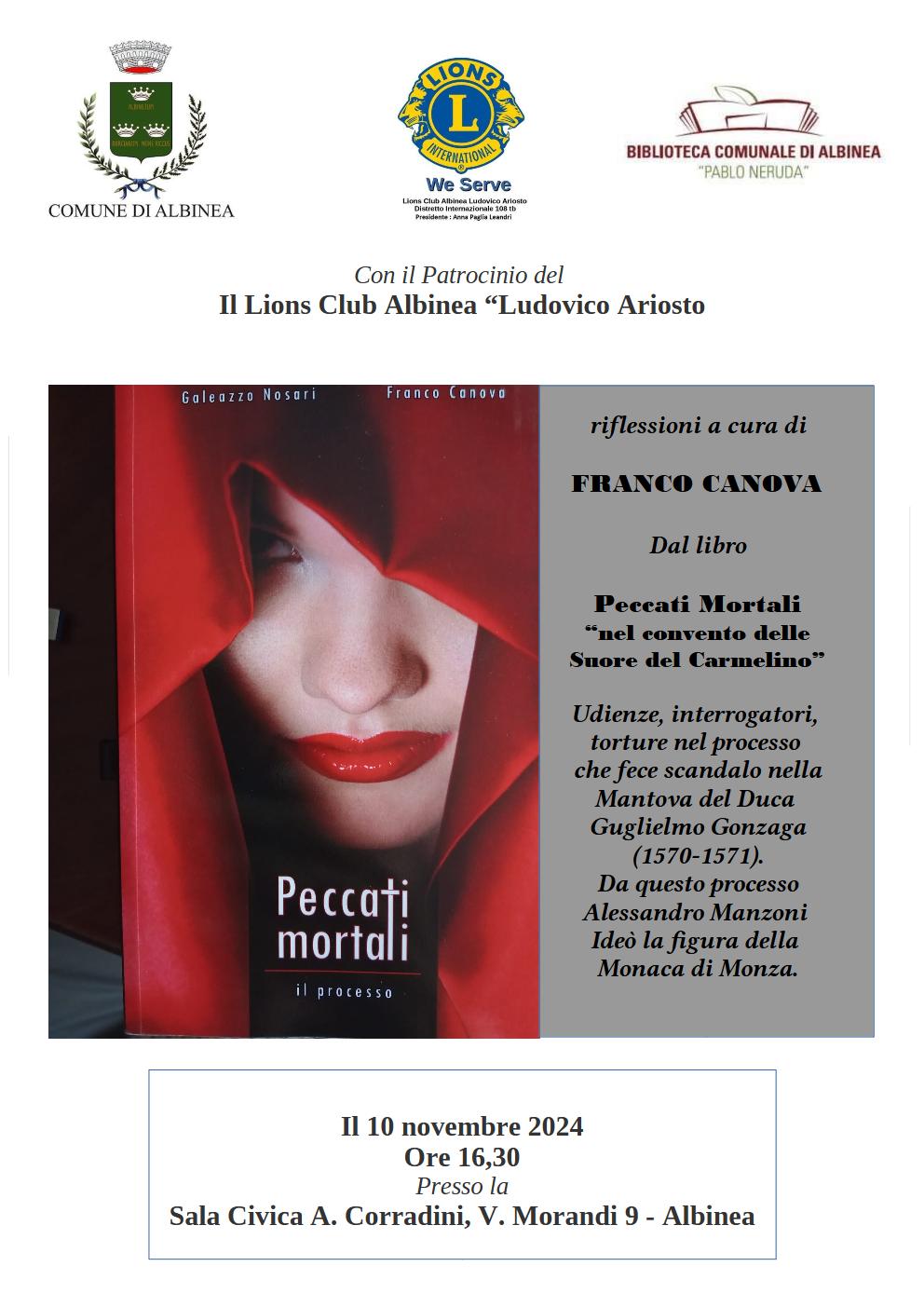 Il 10 novembre in sala civica le riflessioni sul processo che fece ...