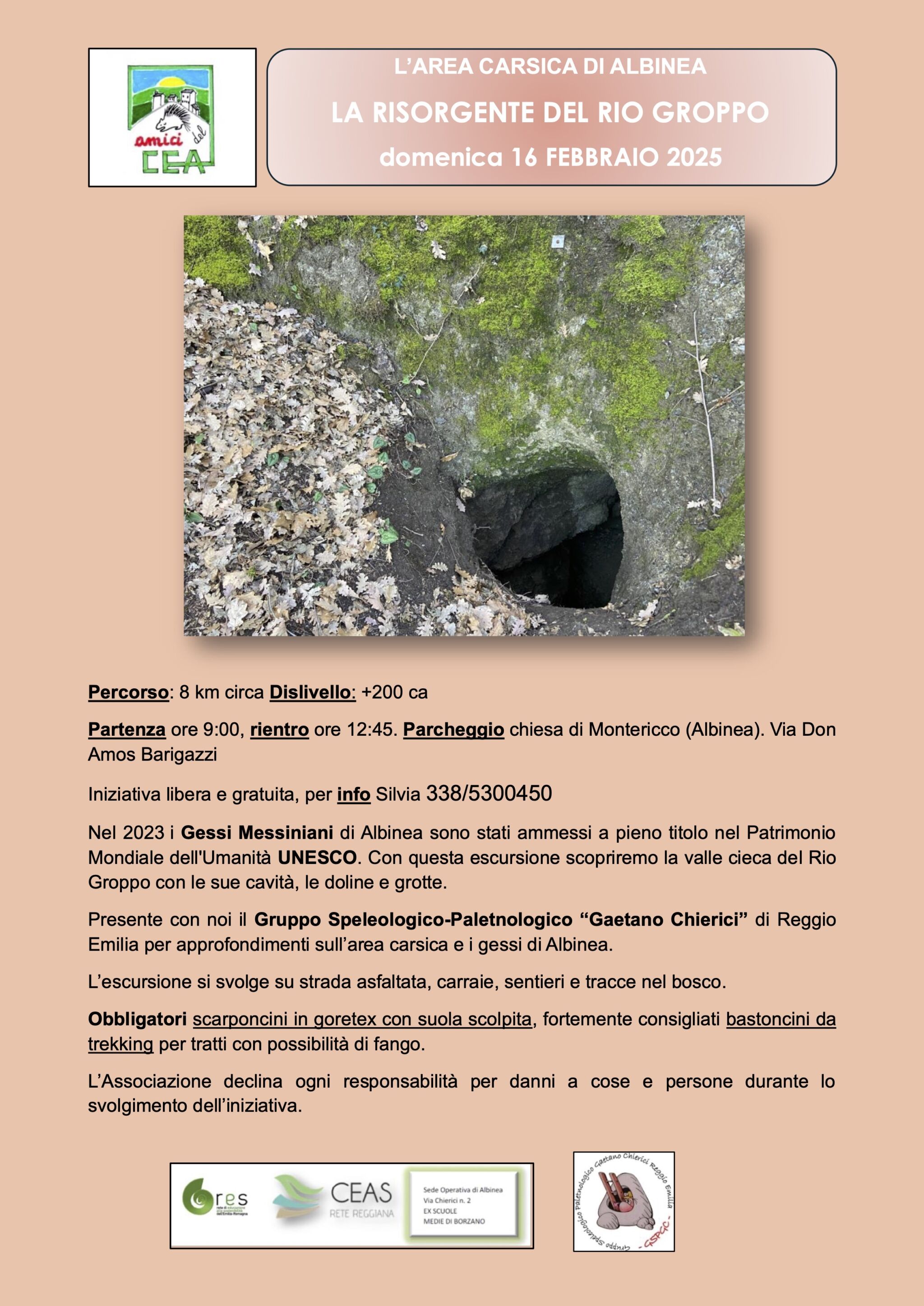 Il 16 febbraio l’escursione per scoprire la valle cieca del rio Groppo ...